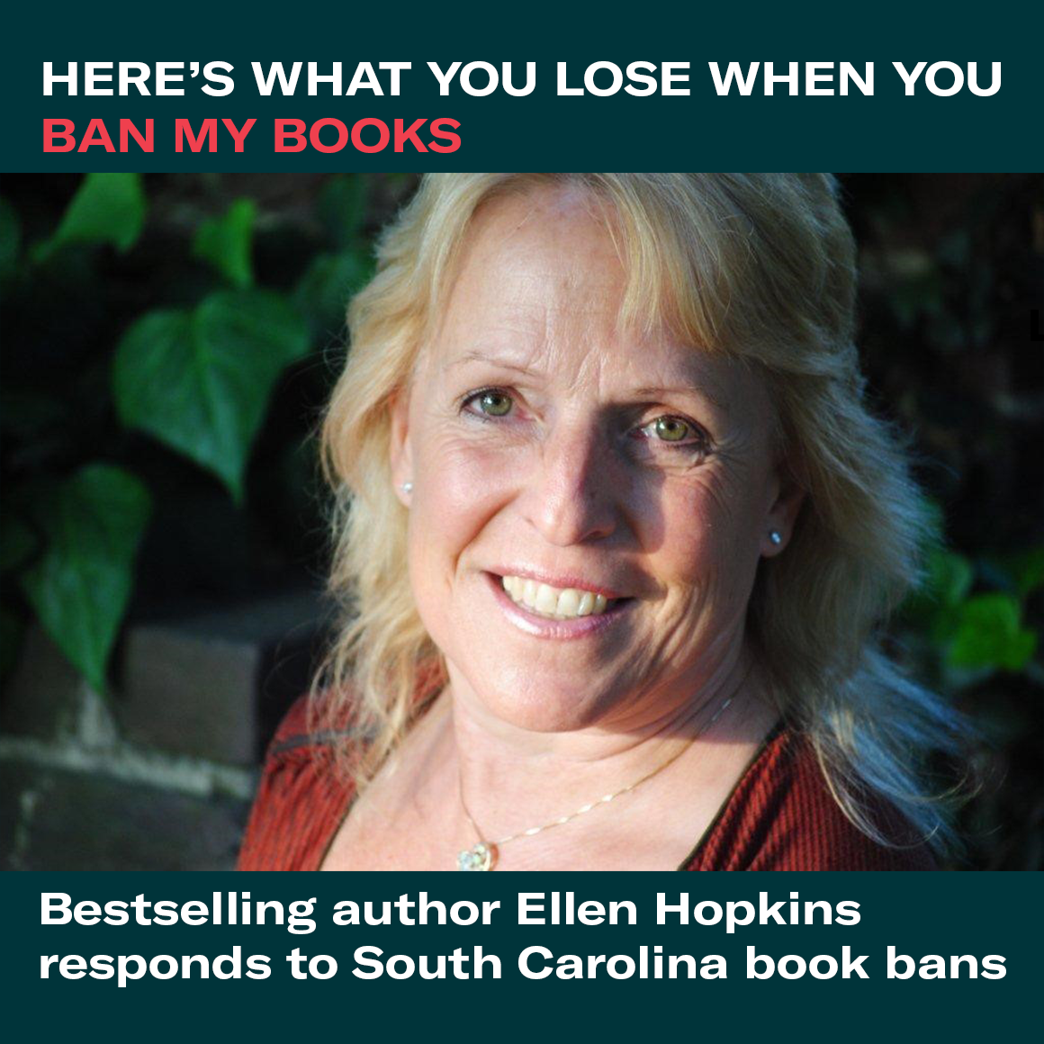 Here’s what you lose when you ban my books - ACLU of South Carolina