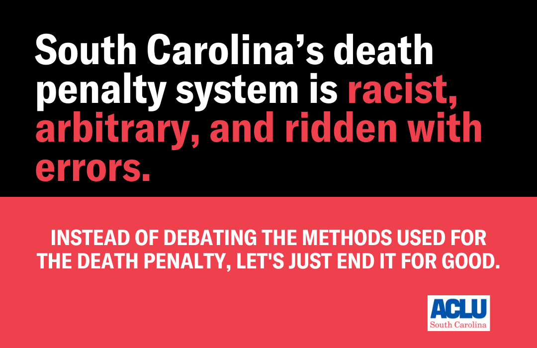 South Carolina is Doubling Down on its Racist, Arbitrary, and Error ... South Carolina is Doubling Down on its Racist, Arbitrary, and Error ...